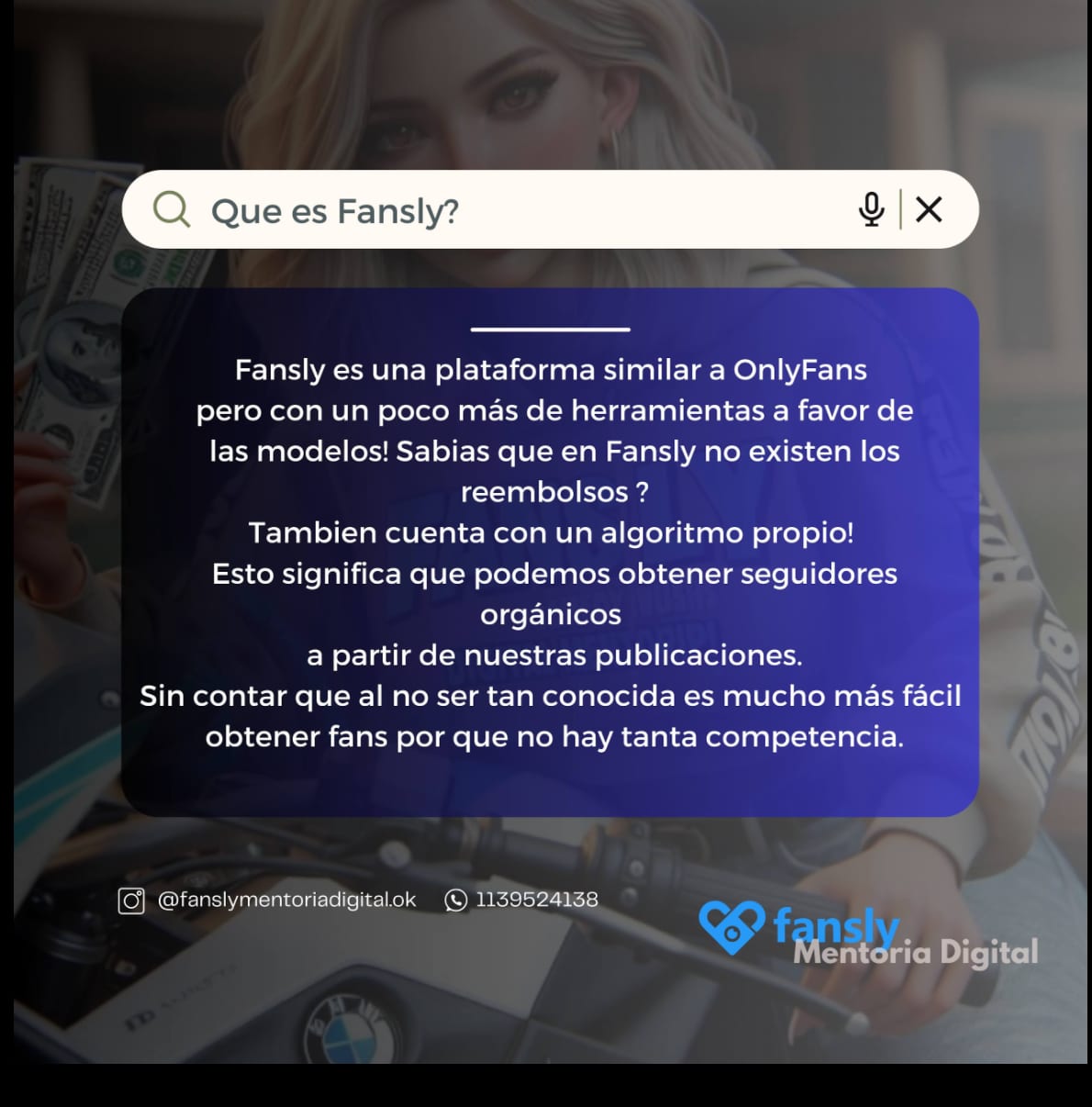 Curso virtual Fansly | Fansly Mentoria Digital | Ágora